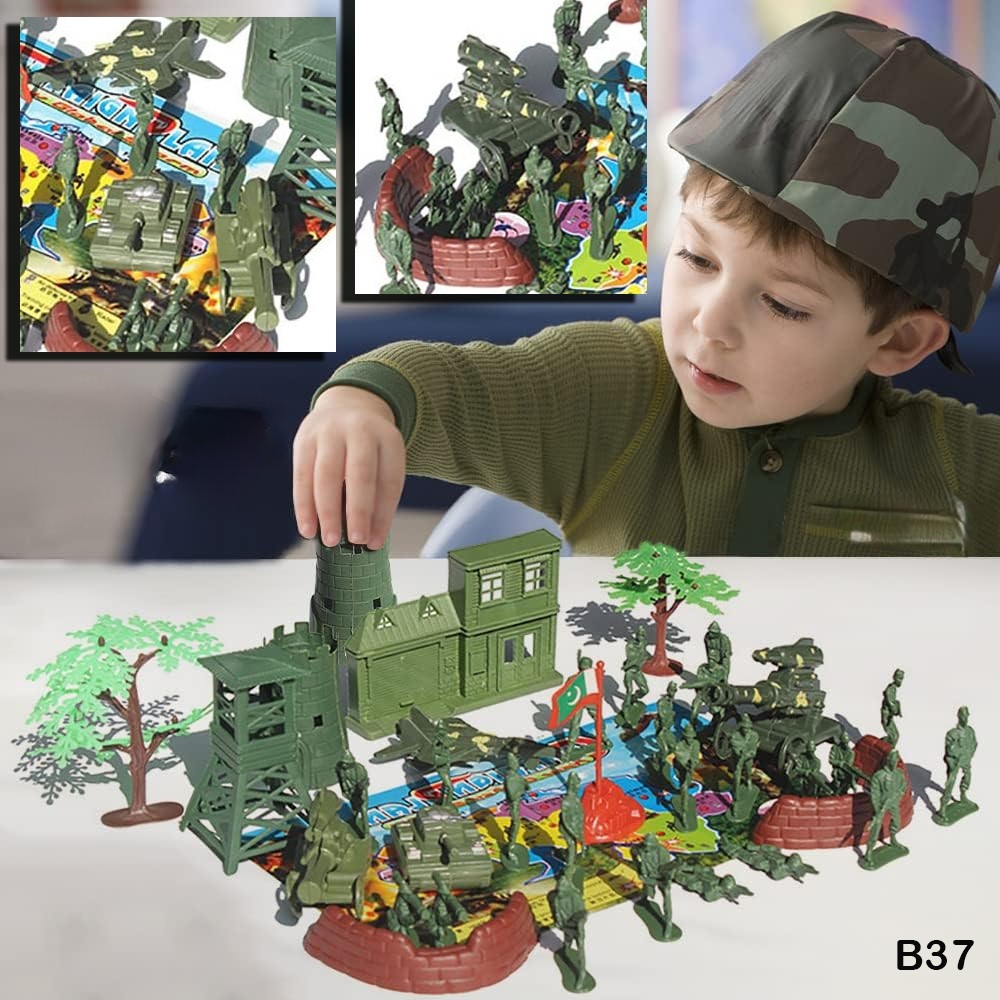 Army Figure SET (Children's Toy Army Soldier Action Figure Doll Pretend ...