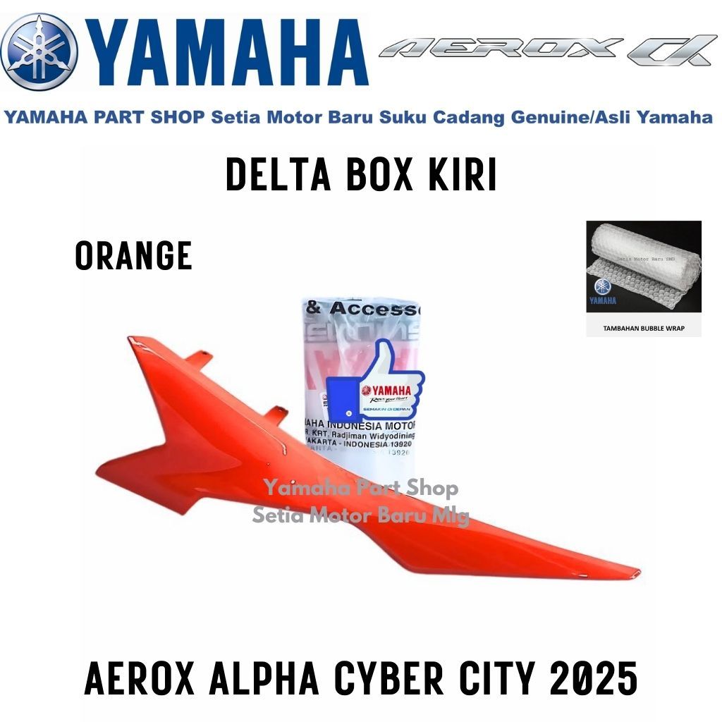 Delta Box Left Orange Orange Aerox Alpha Cyber City Greenish Blue Pearl ...