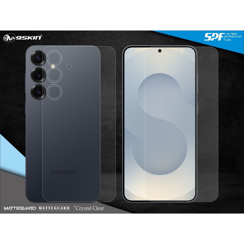 9skin Samsung Galaxy S25 Clear Glossi Matte Guard & Screen Protection ...