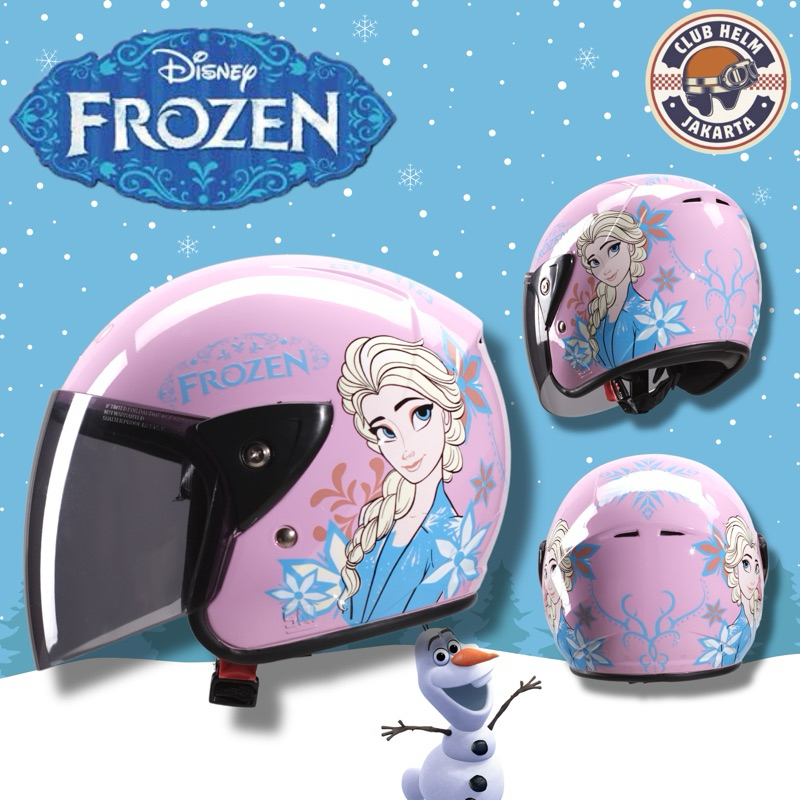 Sni Premium Children's Helmet Cute Girls Frozen Olaf Elsa Anna ...
