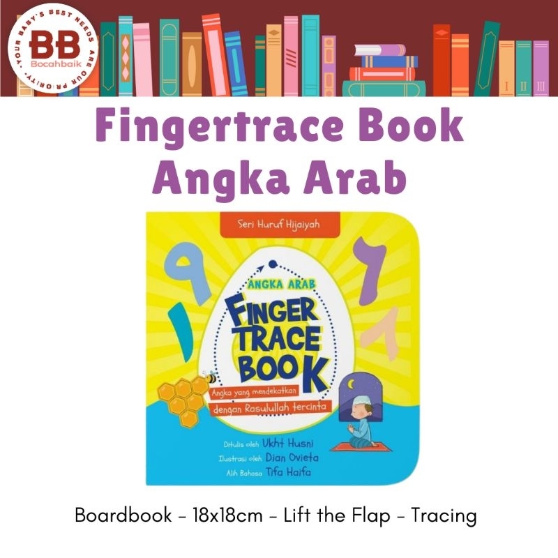 Learning Book Arabic Numbers Finger Trace Book Boardbook Yaumi Kids ...