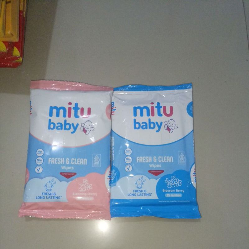 Mitu Baby Wipes Wet Wipes 25 sheets | Shopee Singapore