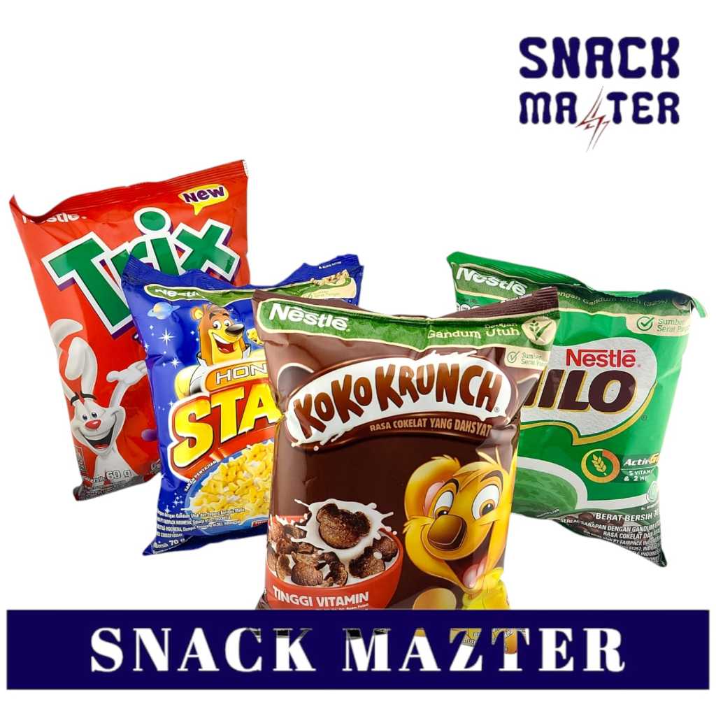 Nestle Cereal Honey Stars, Milo, Cocoarunch, Corn Flakes - 70 Grams ...