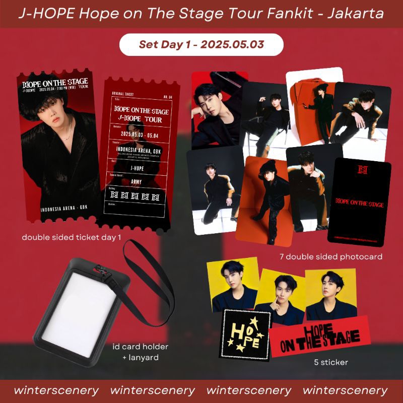 Winter scenery Mini Fankit J-Hope BTS - Hope On The Stage Tour in | 1 ...