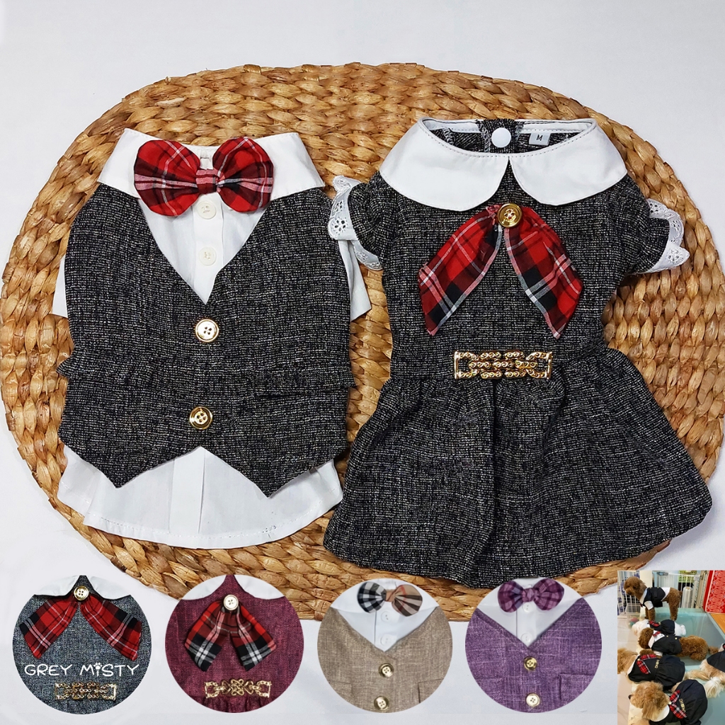 KEMEJA |LIMITED 36 Migo Design| Couple Dress Semi Suit Cat Clothes Dog ...