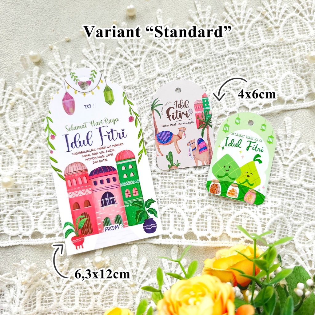 Eid CARD / EID MUBARAK / EID UL FITRI MINI / HANGTAG GREATING CARD ...