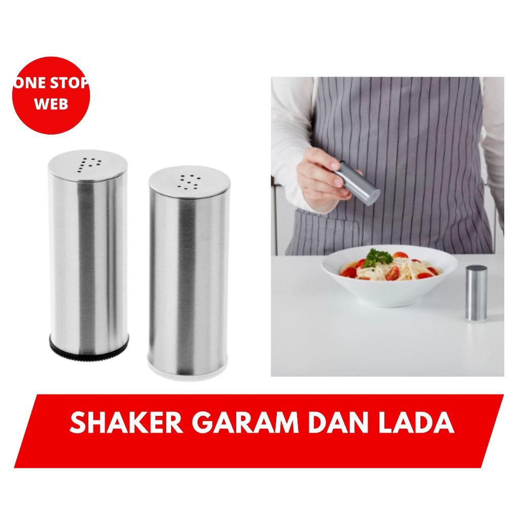 PLATS Salt And Pepper Shaker Tempat Garam Dan Lada Tabur Stainless ...
