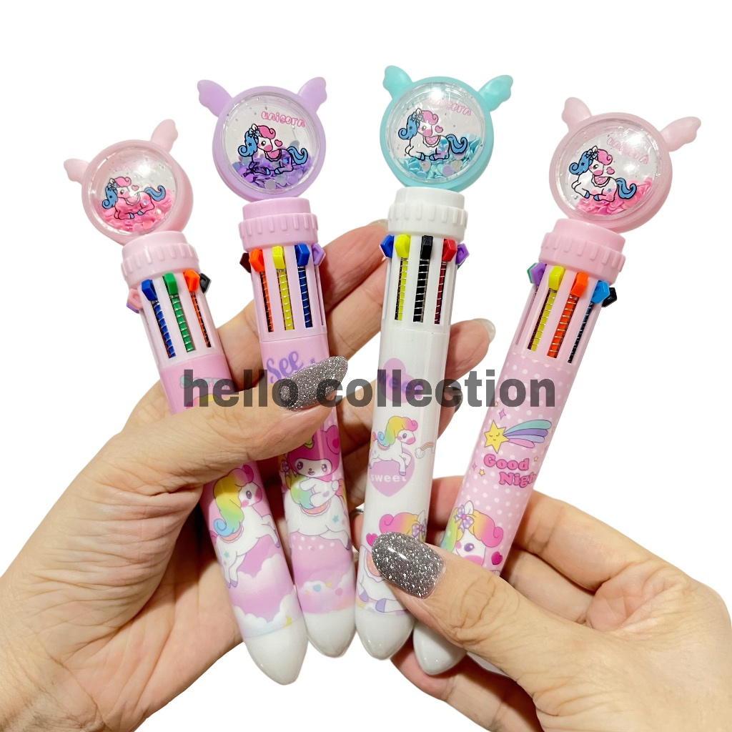 My Melody Little Pony Unicorn 3D Children's Pen 10 Colors Cute Cartoon ...