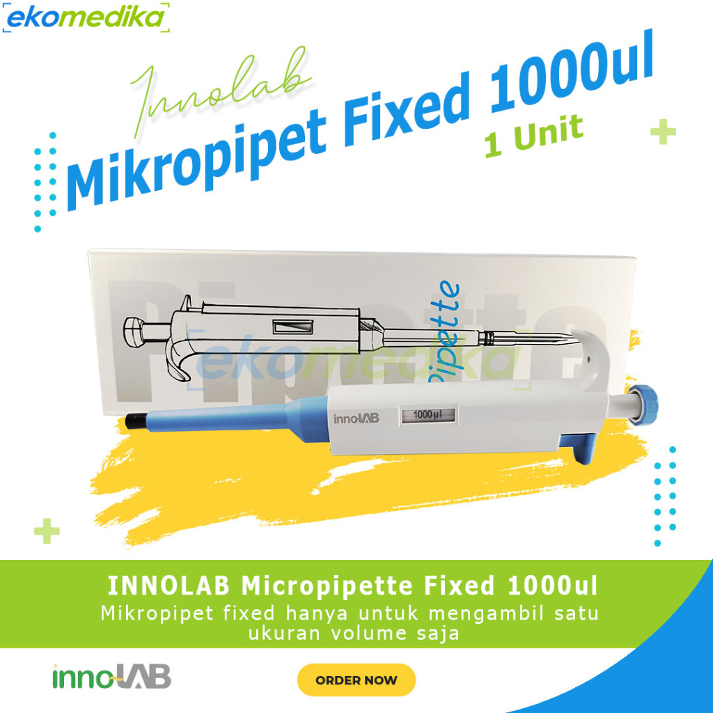 Innolab MICROPIPET Micropipette Fix 10ul, 50ul, 100ul, 500ul, 1000ul ...