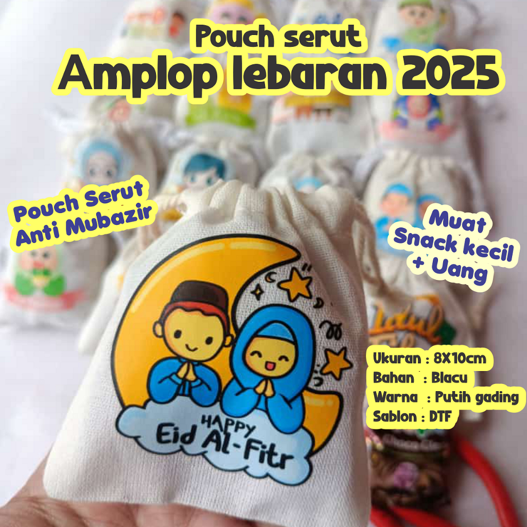 Ready Eid Envelope 2025 Anti-Mubazir 8x10 Unique Aesthetic from Blacu ...