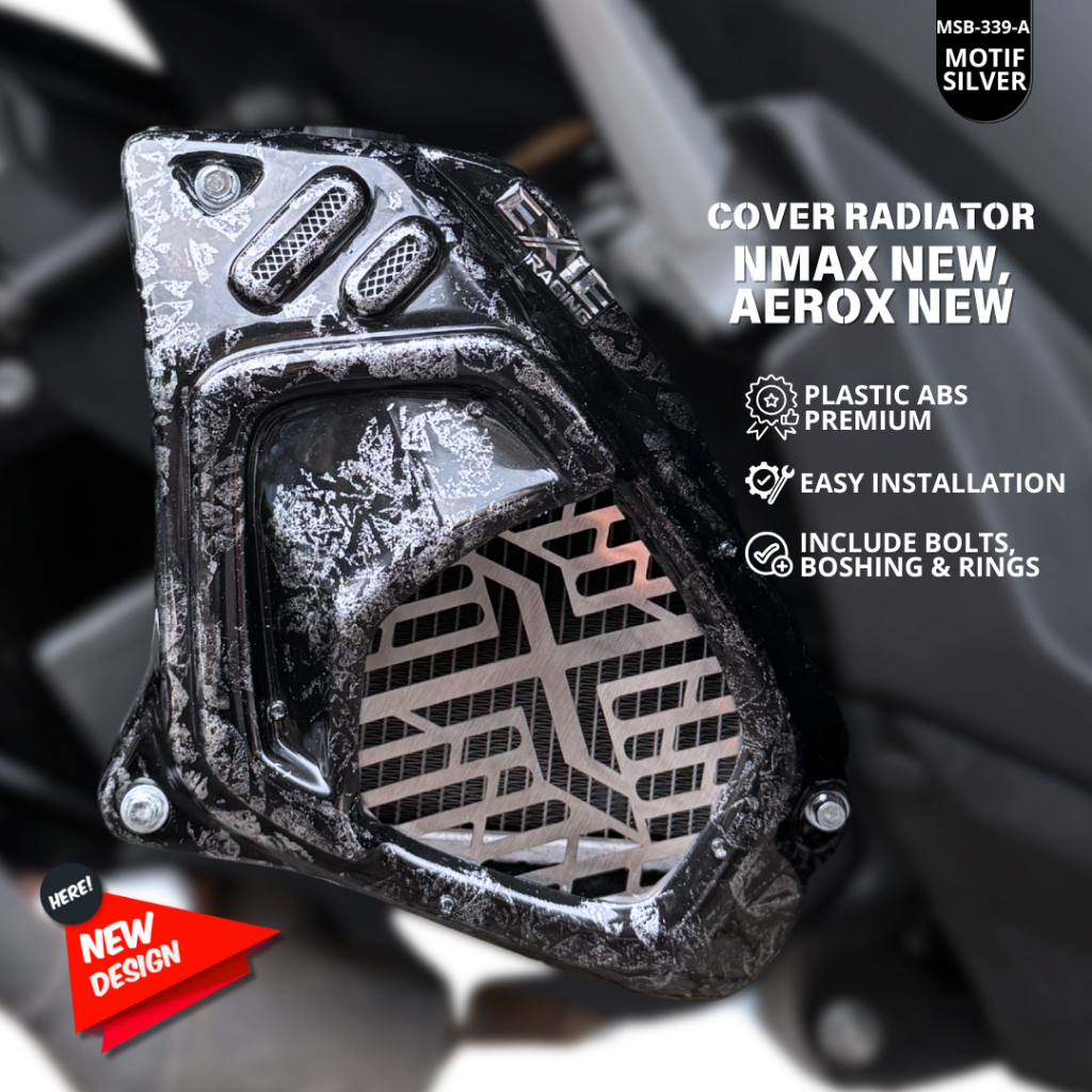 Radiator Cover for Yamaha Nmax new, Aerox new, Nmax NEO, Lexi 155 Exie ...