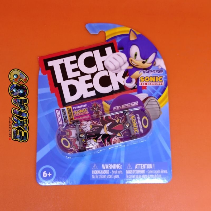 Tech Deck Fingerboard Finesse + Sonic The Hedgehog - Shadow | Shopee ...