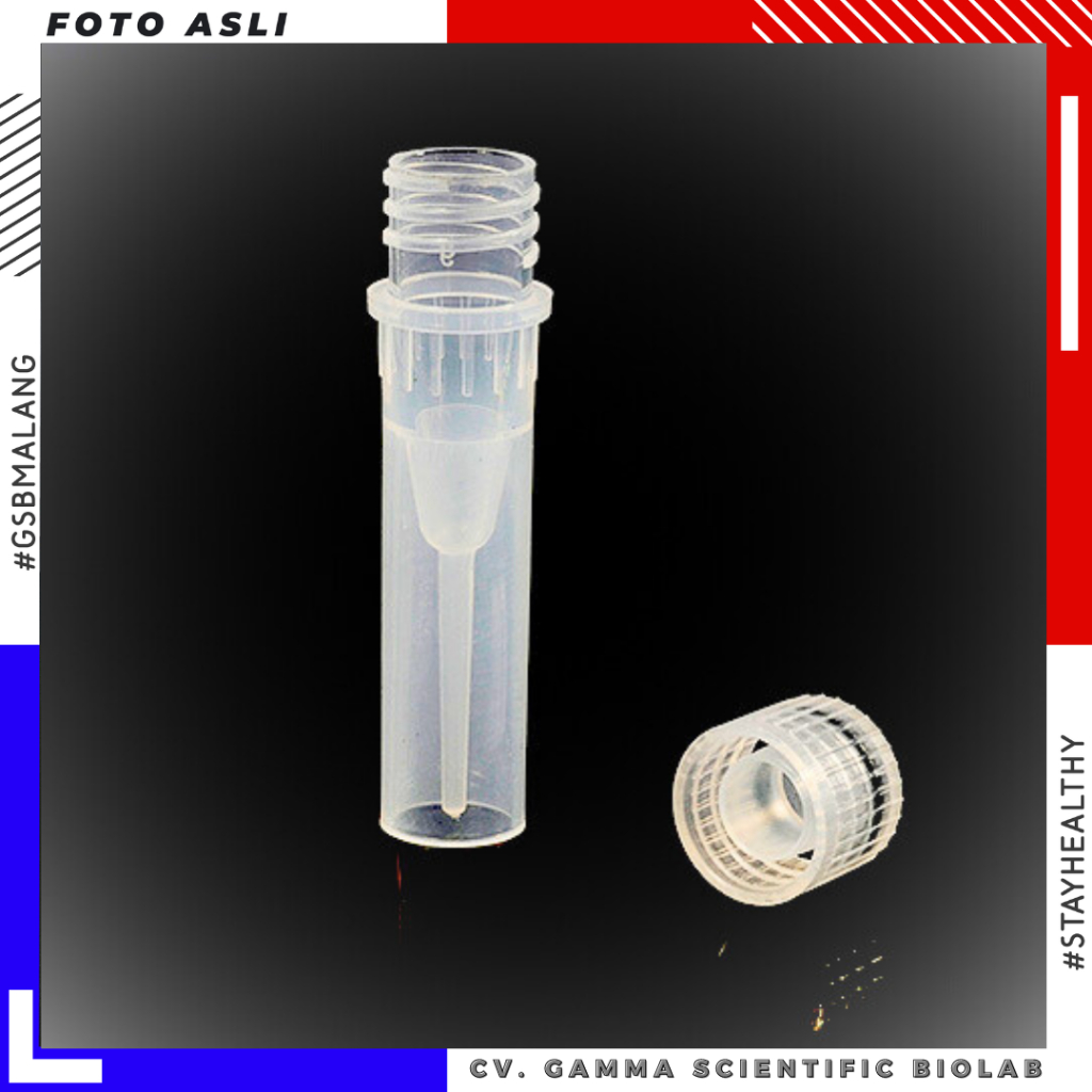 Screw Cap Microtubes (Tubes/Caps) 2ml Self Standing (retail) | Shopee ...