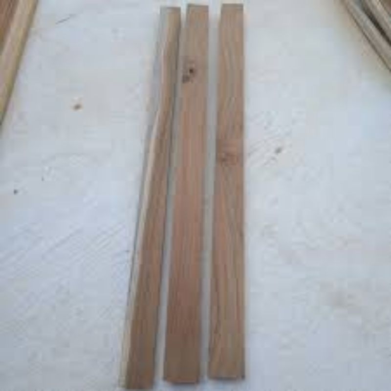 KAYU List of teak wood battens 1cm x 4cm x 50cm are smooth | Shopee ...