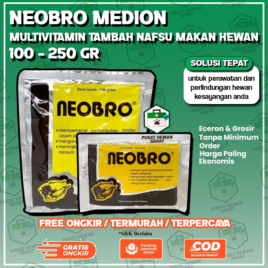 Neobro MEDION 100 - 250 GR - VITAMIN AND FEEDING SUPPLEMENT FOR BROILER ...