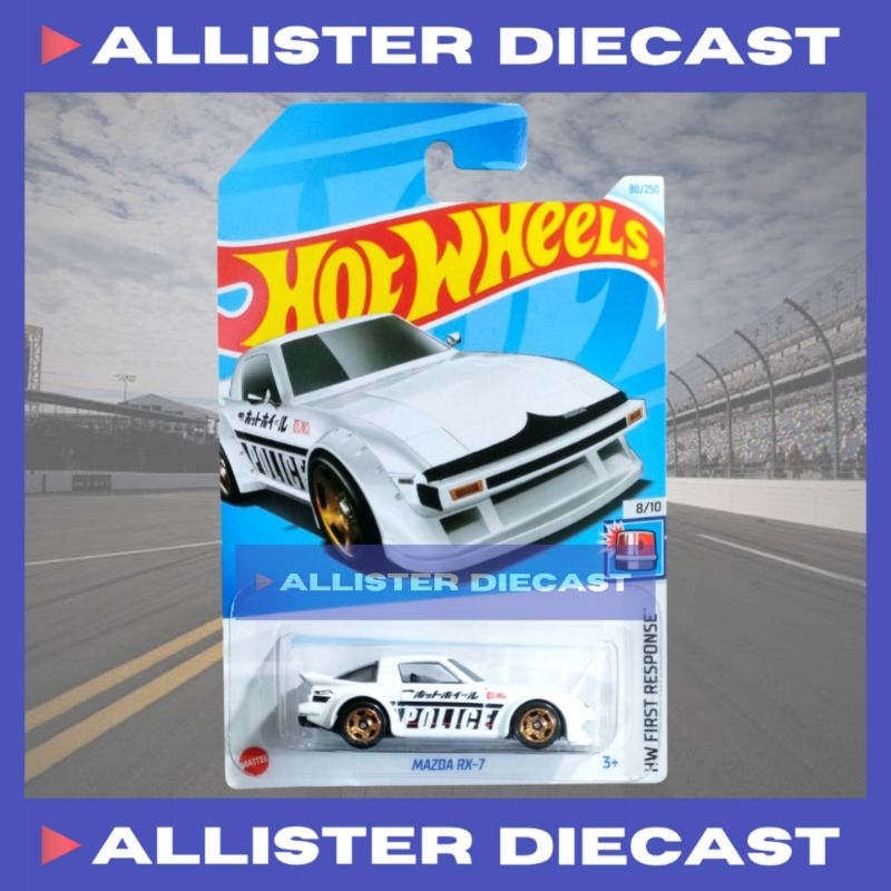 PUTIH Hot Wheels Mazda RX7 Police Hot Wheels Mazda RX7 White Hot Wheels ...