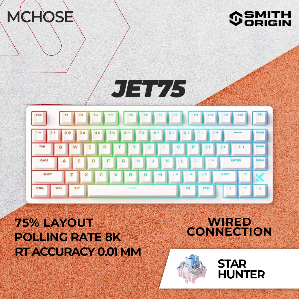 Mchose JET75 Gaming Edition Hall Effect Magnetic Switch Gaming Keyboard | Shopee Singapore