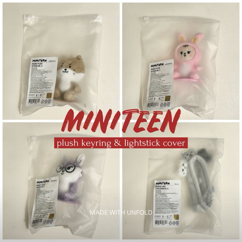 MINITEEN SEVENTEEN OFFICIAL MERCHANDISE - Plush Keyring, Lightstick ...