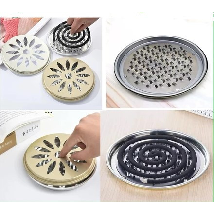 Mosquito Repellent Burner Set Stainless Steel Container with Lid ...