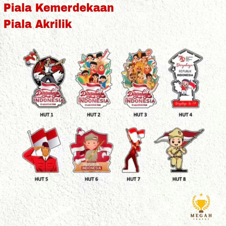 August Trophy (including stand) Indonesian Independence Day Trophy ...