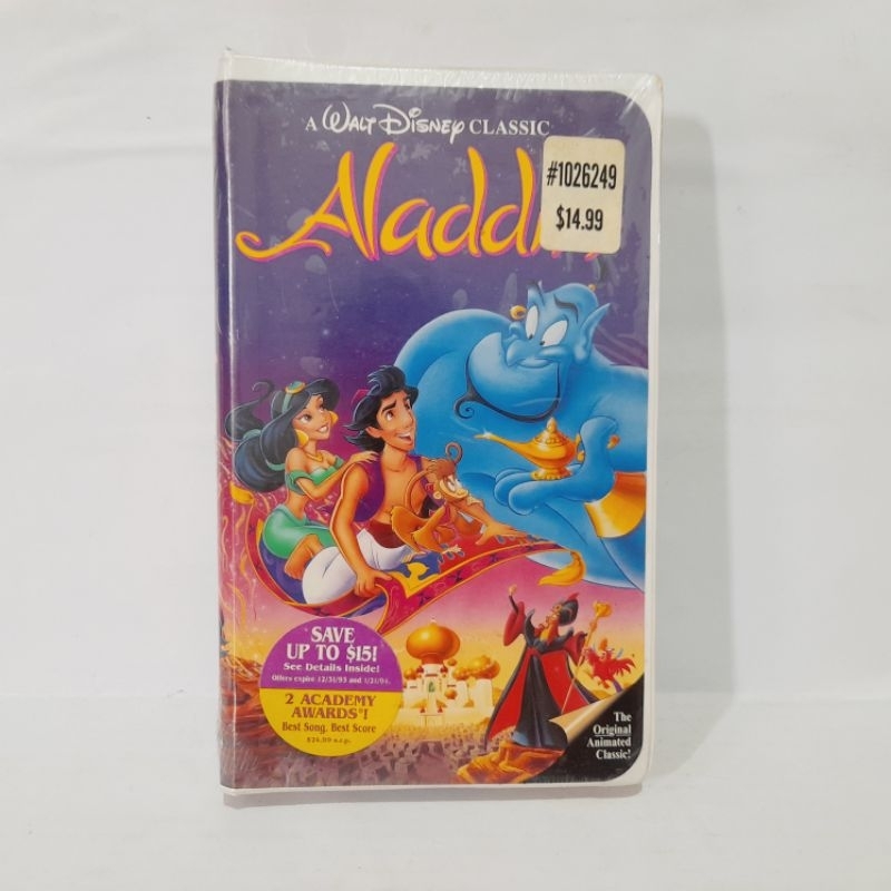 VHS Aladdin - A Walt Disney Classic (Seal) | Shopee Singapore