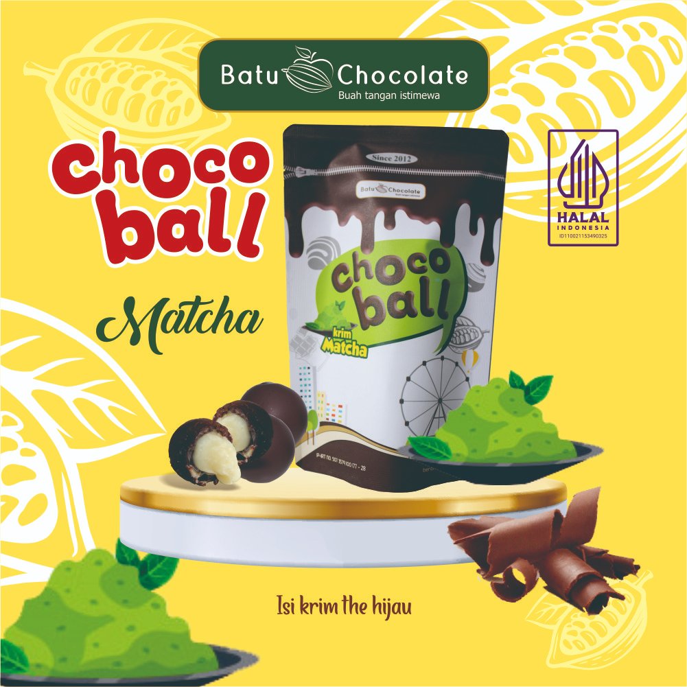 Chocolate Stone - Chocoball Matcha / Green Tea - By Typical Malang ...