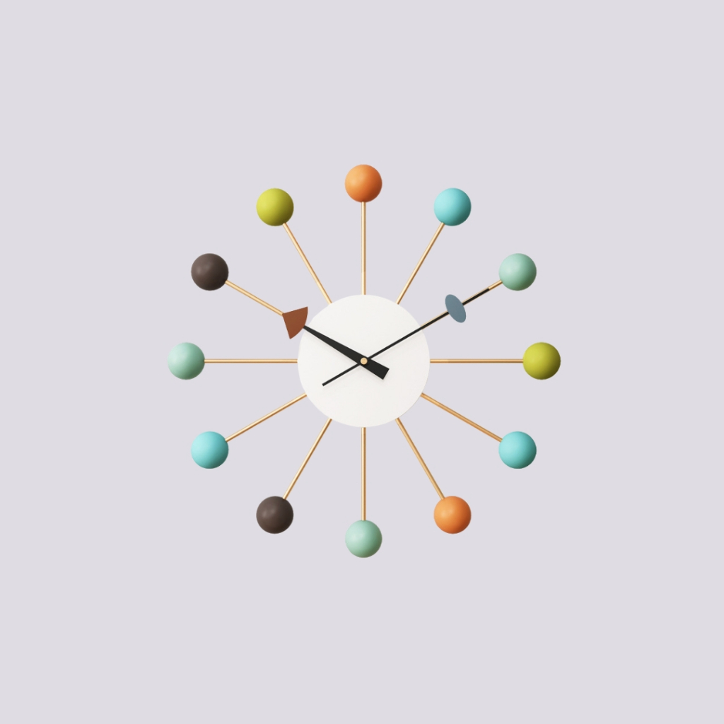 Mid Century Wooden Wall Clock | Vitra clock mid century chubby korean ...