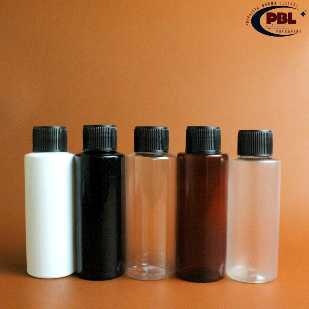 100ml Threaded Plastic Bottle / 100ml PET Bottle with Plastic Screw Cap ...
