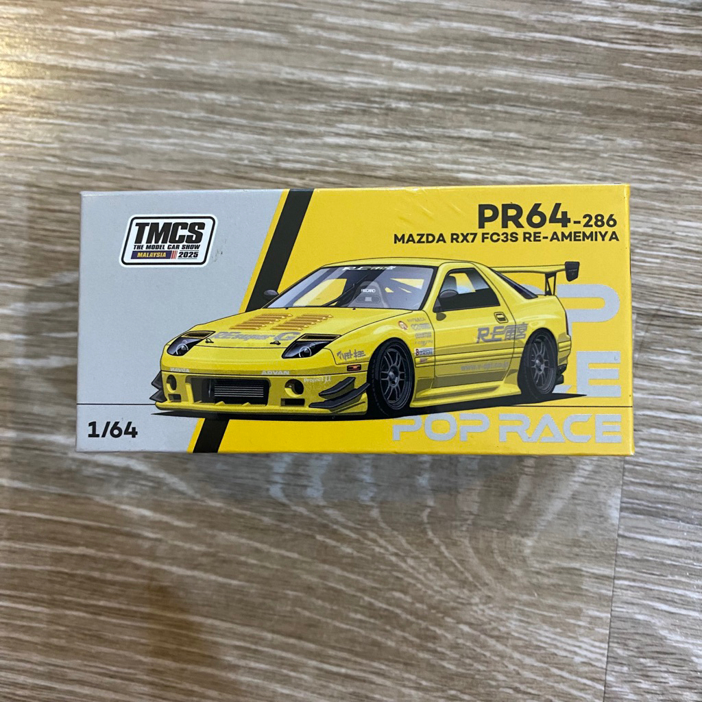 Pop Race 1/64 PR640286 Mazda RX7 FC3S RE-Amemy Yellow TMCS Exclusive ...
