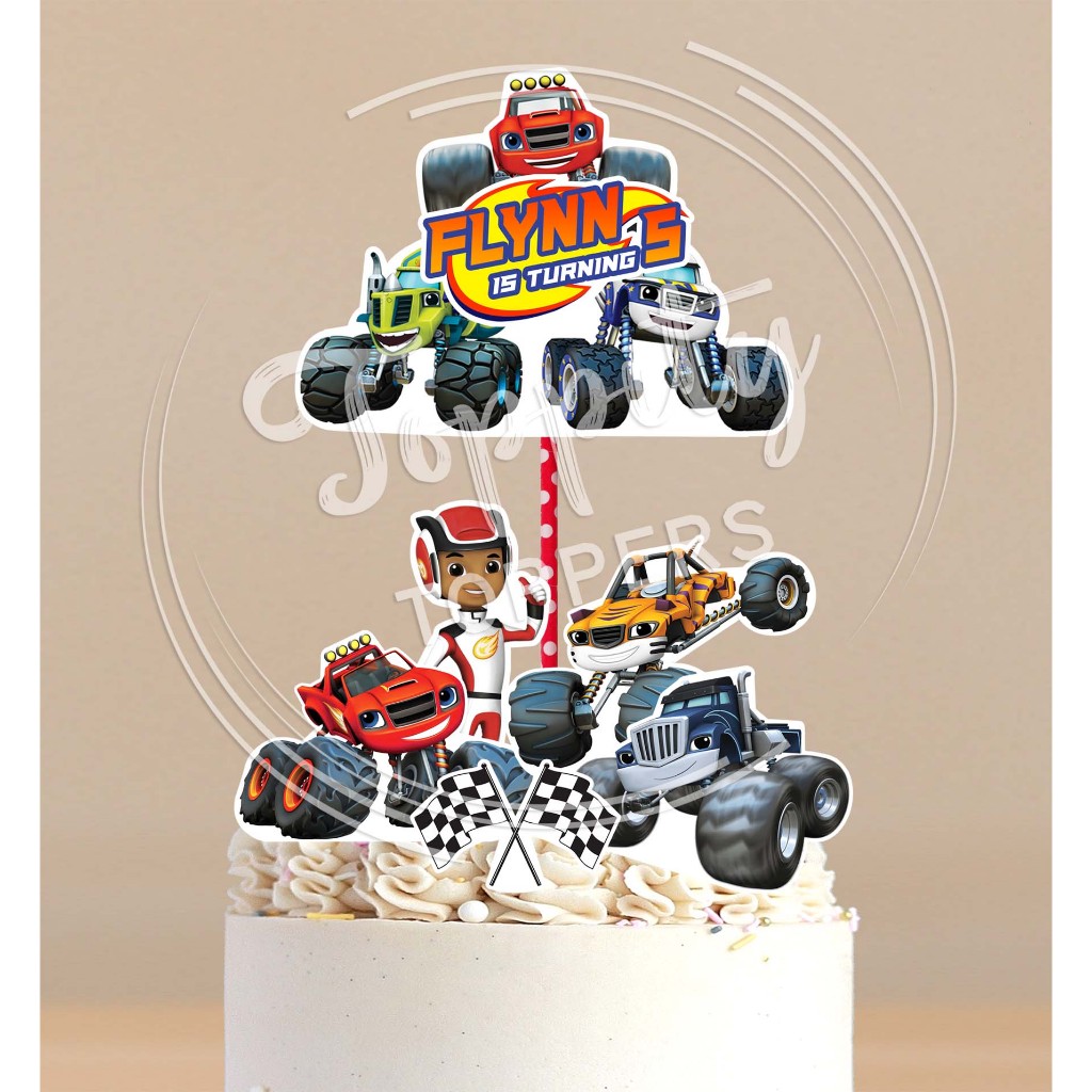 Topper cake kue ulang tahun birthday Blaze and the Monster Machines ...