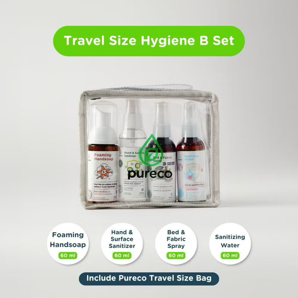 Pureco Trial Kit Cleaning OR HYGIENE - TRAVEL SIZE HYGIENE B SET ...