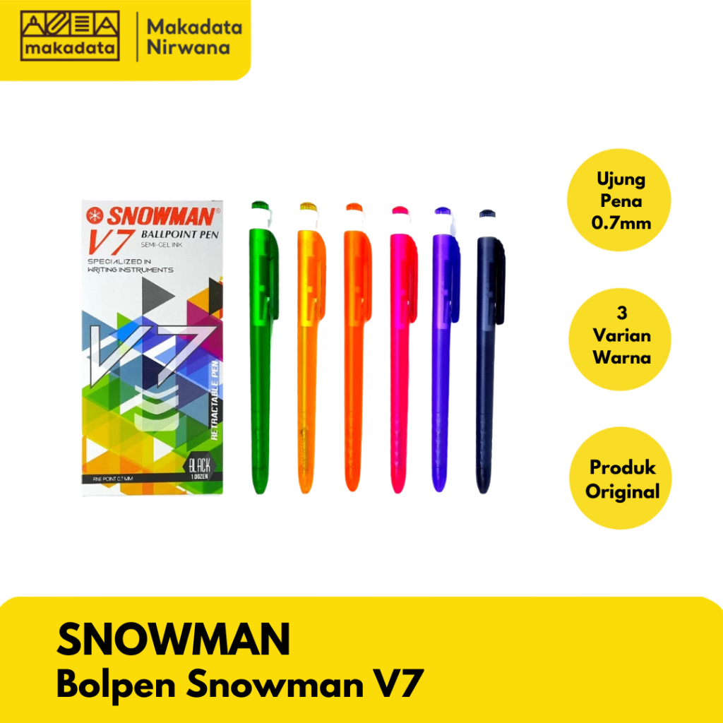 SNOWMAN BALLPOINT V7 (1 PACK) | Shopee Singapore