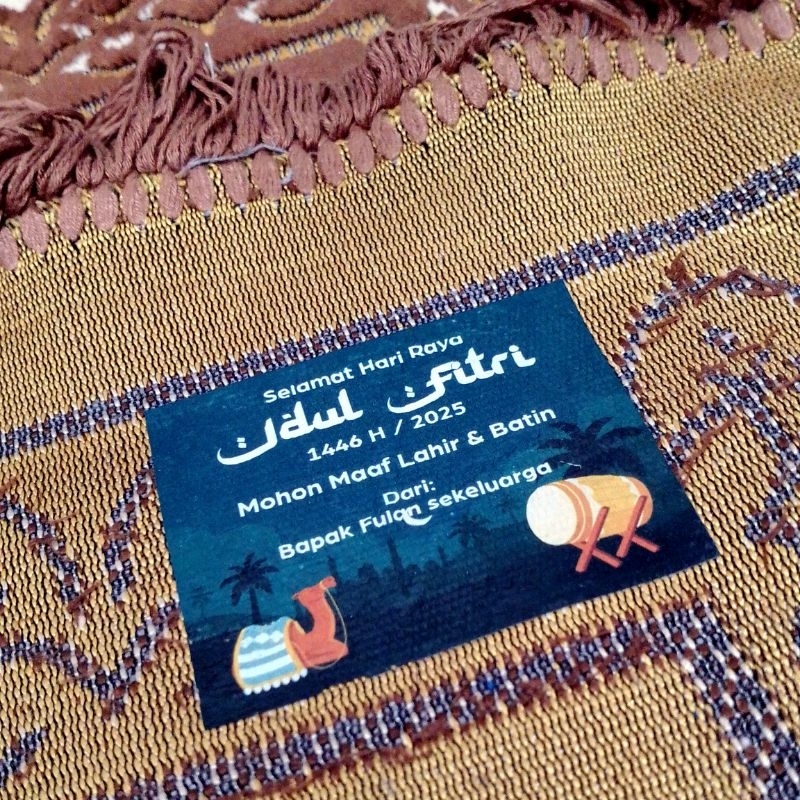 Iron-on Prayer Prayer Label Souvenir Gift for Eid Al-Fitr Ramadhan 2025 ...