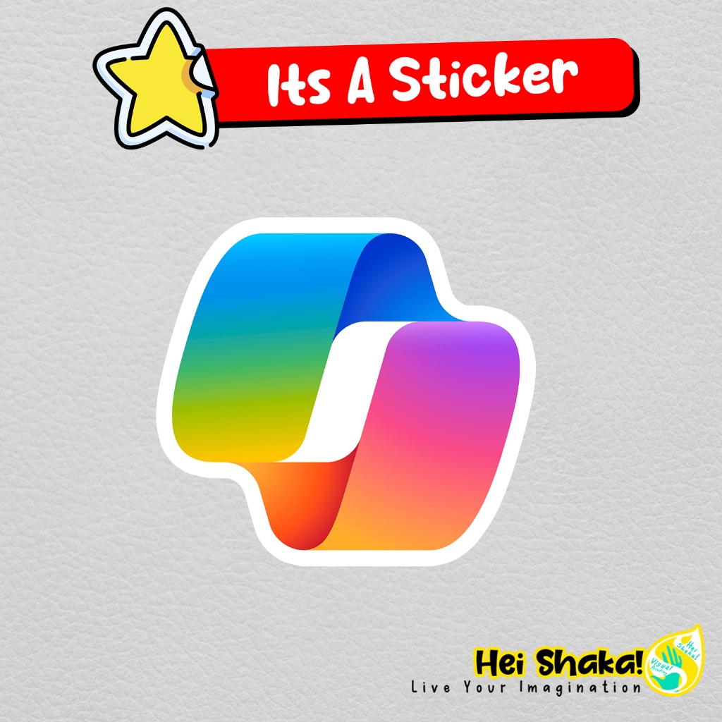 Copilot Icon Sticker AI Artificial Intelligence Waterproof Vinyl ...