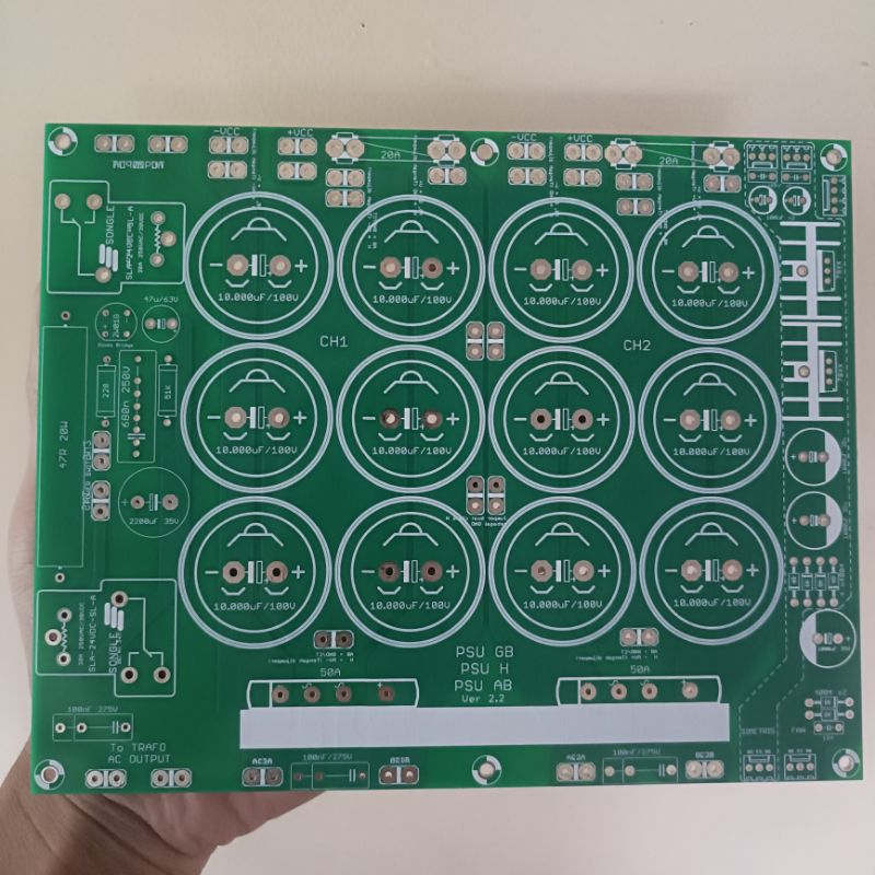 Pcb PSU 12 ELKO CLASS AB/H/GB PCB PSU CONTENTS 12 ELCO FOR POWER ...