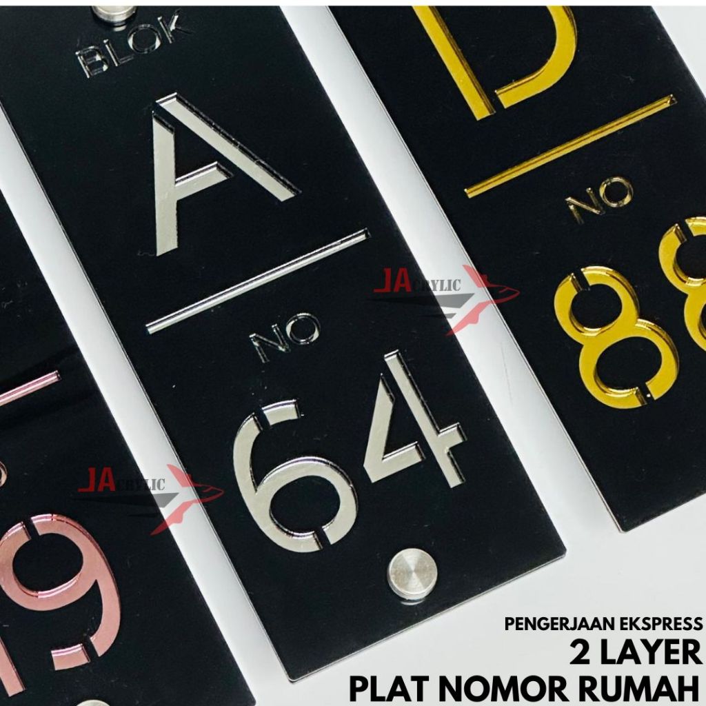 Custom 2 LAYER ACRYLIC AESTHETIC HOUSE NUMBER / AESTHETIC HOUSE NUMBER ...