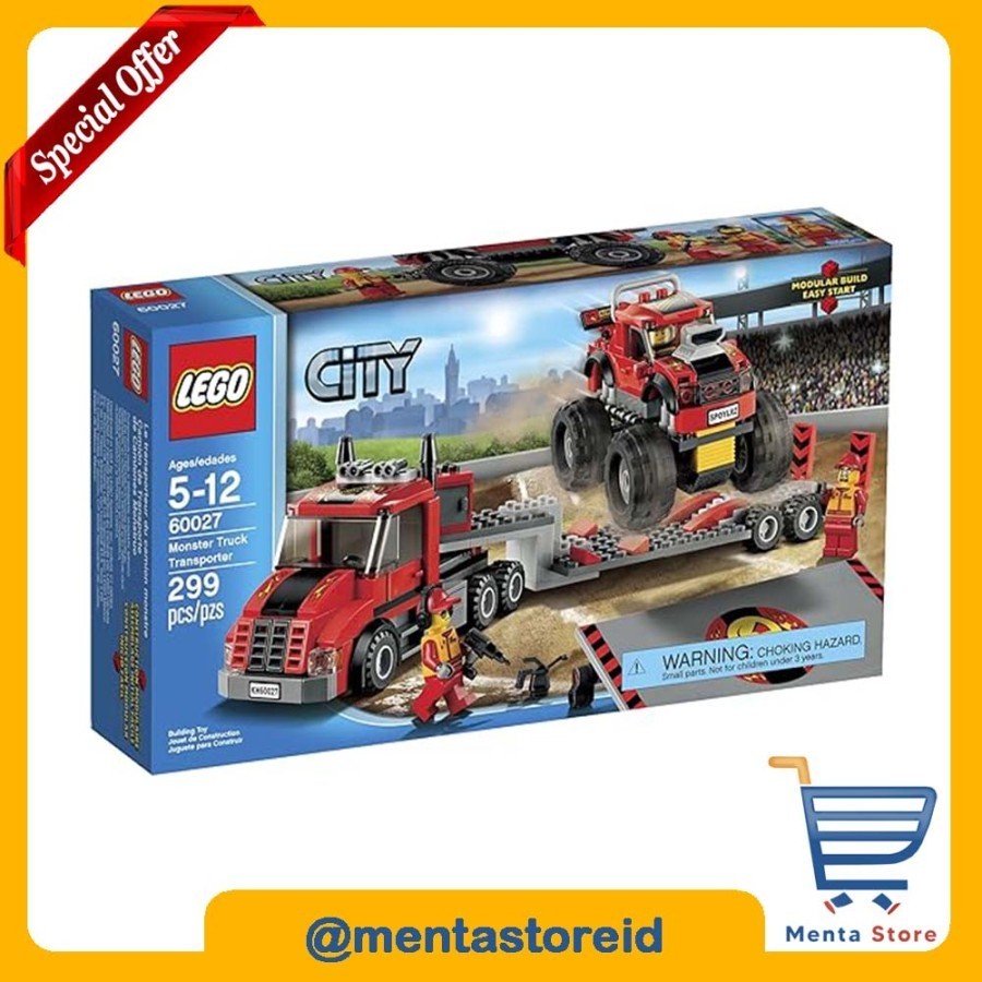 Lego City 60027 Monster Truck Transporter Toy | Shopee Singapore