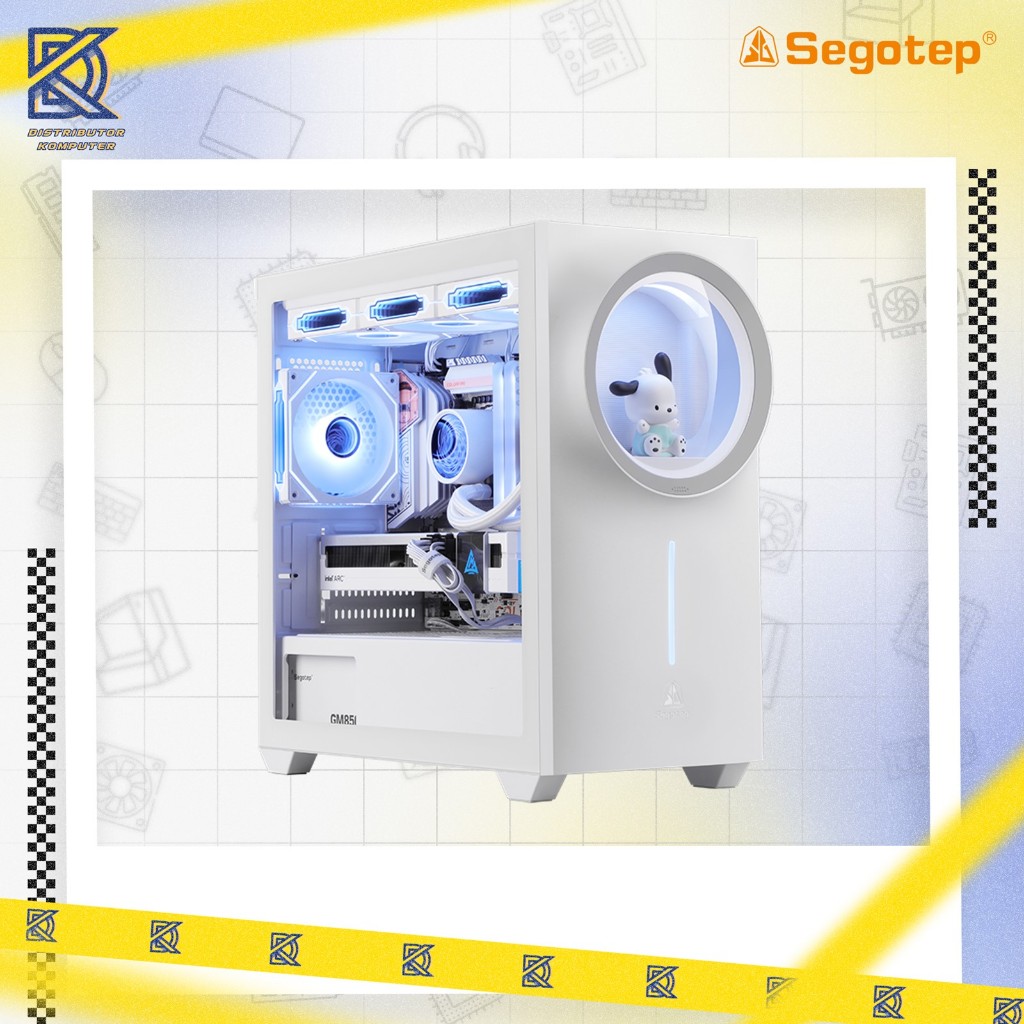 Segotep PC CASING NEXUS 1 WHITE MICRO ATX MINI TOWER CASING | Shopee ...