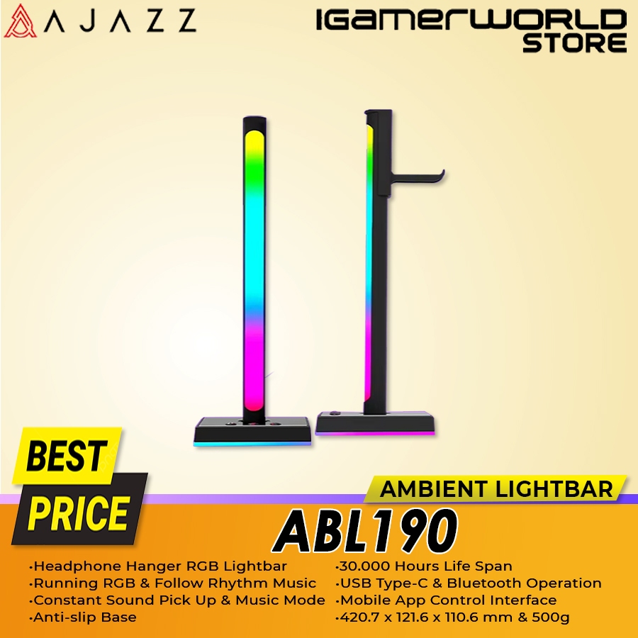 Ajazz ABL190 RGB Ambient Light With Headphone Hanger Headset Stand RGB ...