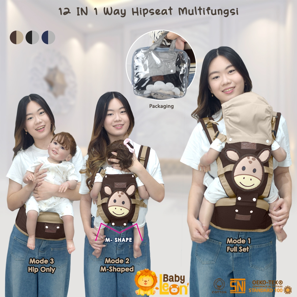 BABY LEON Front Carrier Latest Model Hipseat Baby Front Baby Carrier BY ...