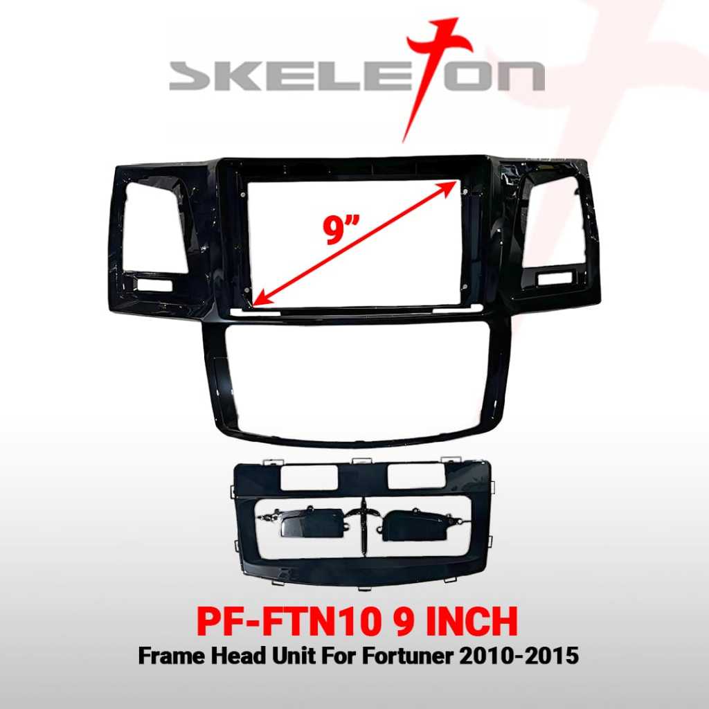 9 Inch Head Unit Frame for Fortuner FTN 10 Android Skeleton Frame ...