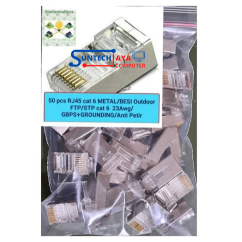 Rj45 Cat5E/ Iron cat6 Connector - RJ 45 Paint 6 metal Connector - RJ45 ...
