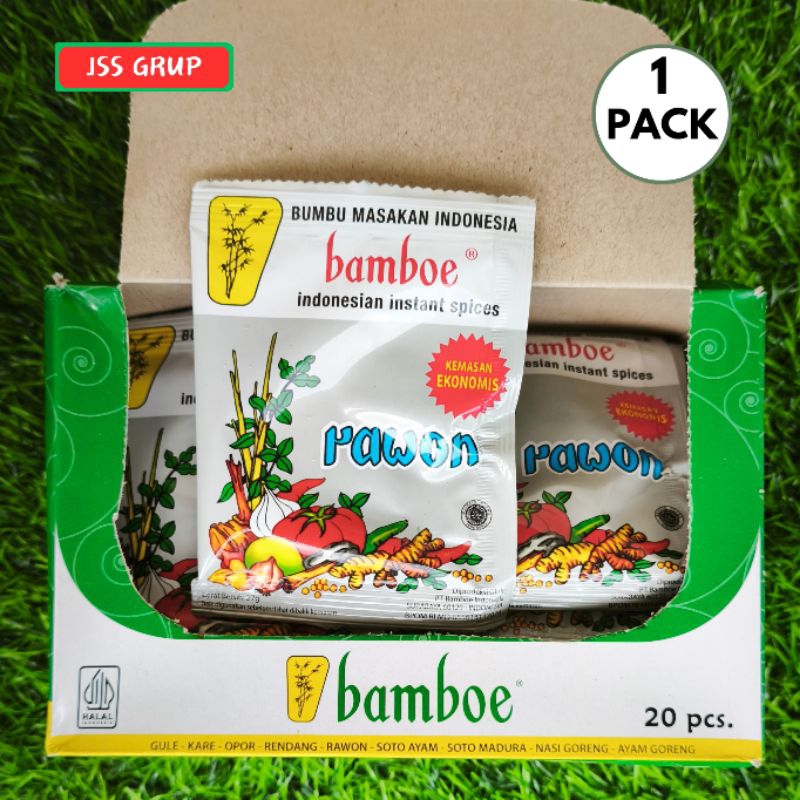 Rawon FLAVOR BAMBOE SEASONING PER BOX CONTAINS 20 PCS (BOX) | Shopee ...