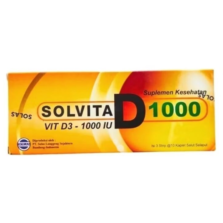 Solvita D 1000 - Vitamin D3 1000 IU (30's / Box) | Shopee Singapore