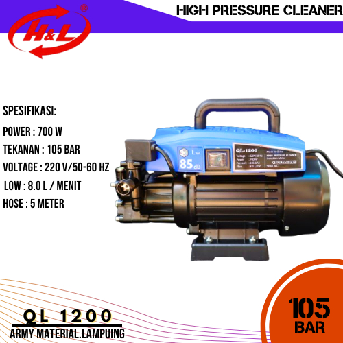 MESIN Jet CLEANER VEHICLE WASHING MACHINE QL1200 HIGH PRESSURE CLEANER ...