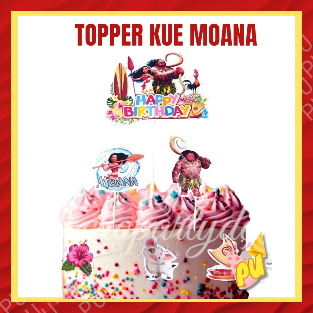 Moana Topper / MOANA Cake Topper | Shopee Singapore