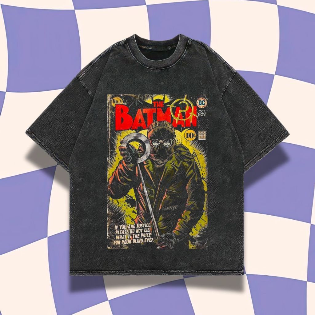 Purple Haze "The Batman" Oversized T-Shirt | Stone Wash | The Riddler ...