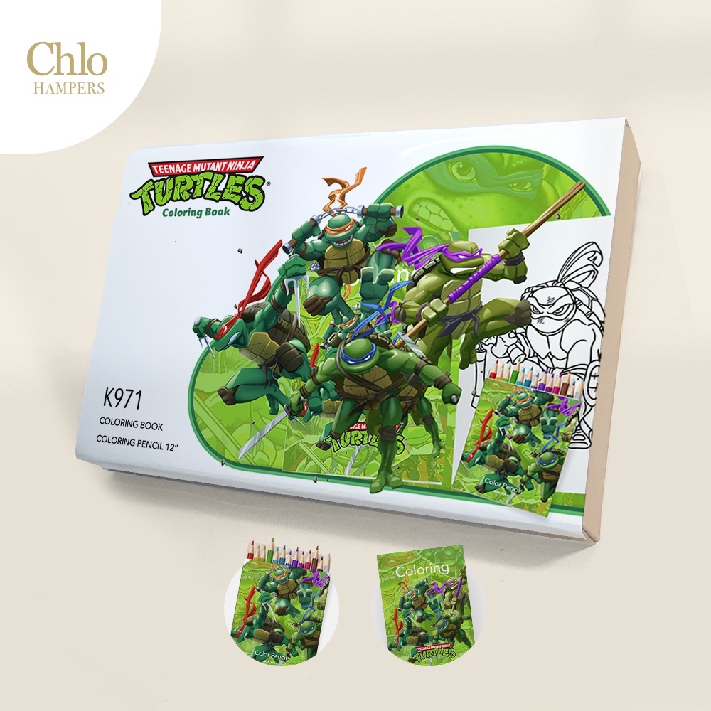 K971 Ninja Turtles - Children's Birthday Souvenir Coloring Book and ...