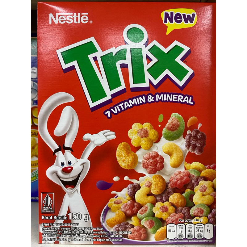 Nestle TRIX Fruit flavored cereal 150g packaging | Shopee Singapore