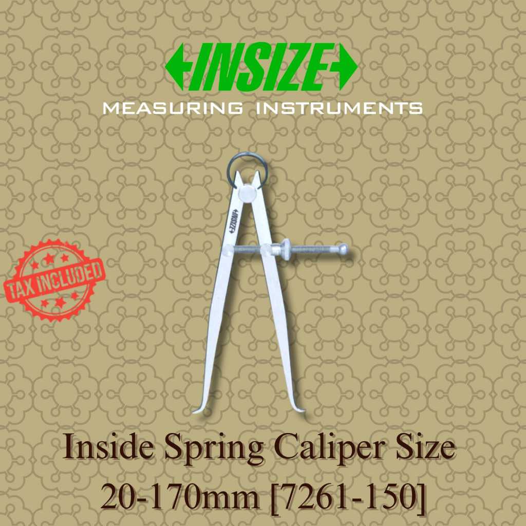 Vernier Calipers in Insize Brands || Insize Inside Spring Caliper 7261-150 Size 20-170mm ...